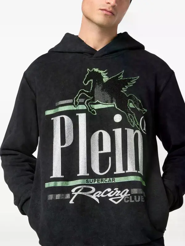 Philipp Plein Racing Club Hoodie - Black