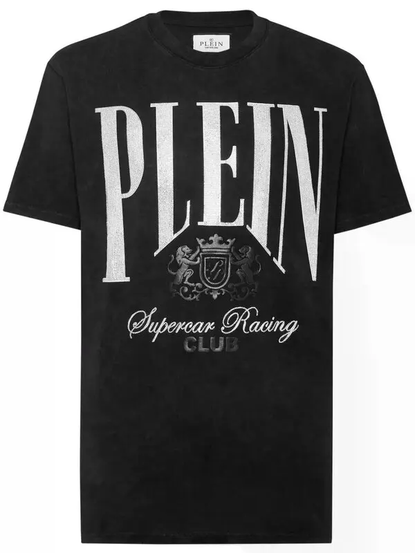 Philipp Plein Strass Cars Racing T-shirt - Black