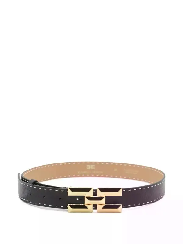 Elisabetta Franchi Leather Belt Black 22% Off Editorialist