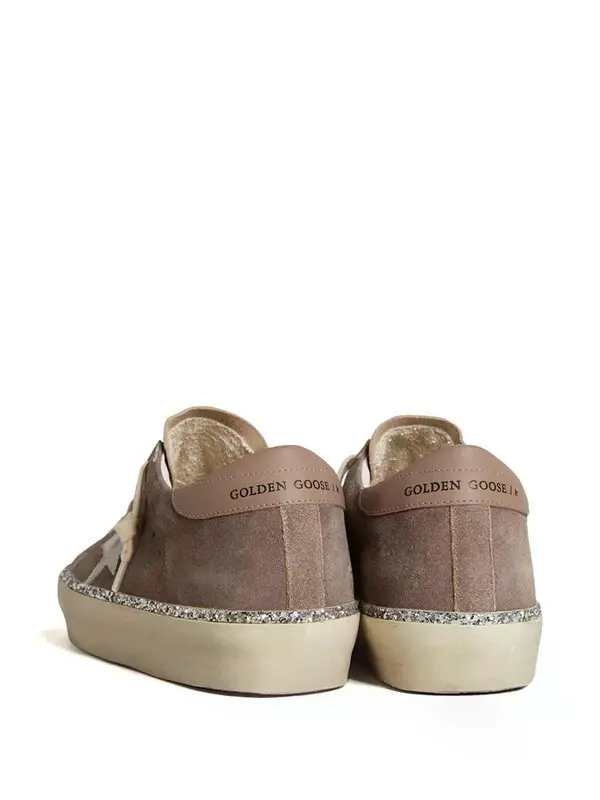 GOLDEN GOOSE Hi Star Leather Sneakers - Brown