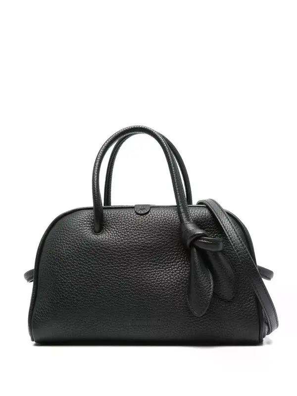 Jacquemus The Small Turismo Bag In Grained Calfskin - Black