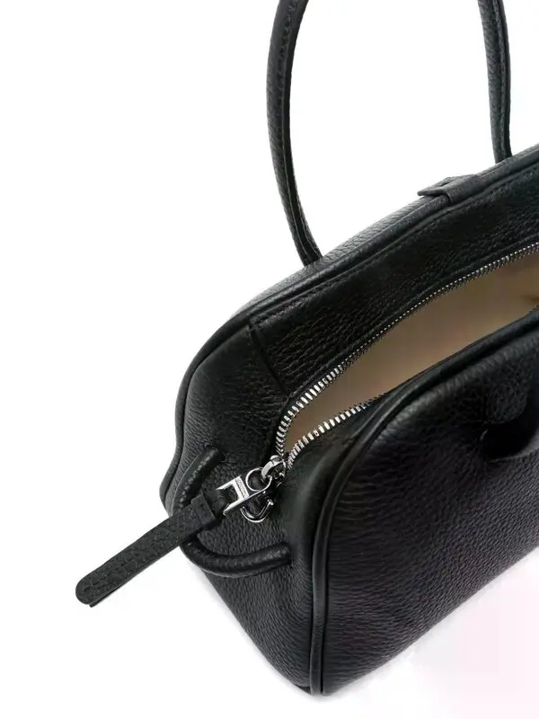 Jacquemus The Small Turismo Bag In Grained Calfskin - Black