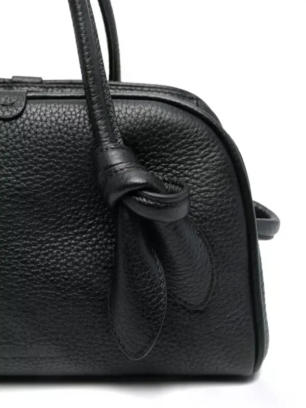 Jacquemus The Small Turismo Bag In Grained Calfskin - Black