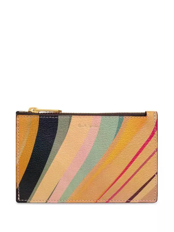 Paul Smith Swirl Zip Purse - Orange