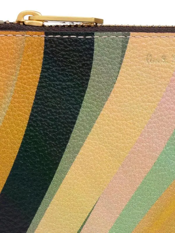 Paul Smith Swirl Zip Purse - Orange