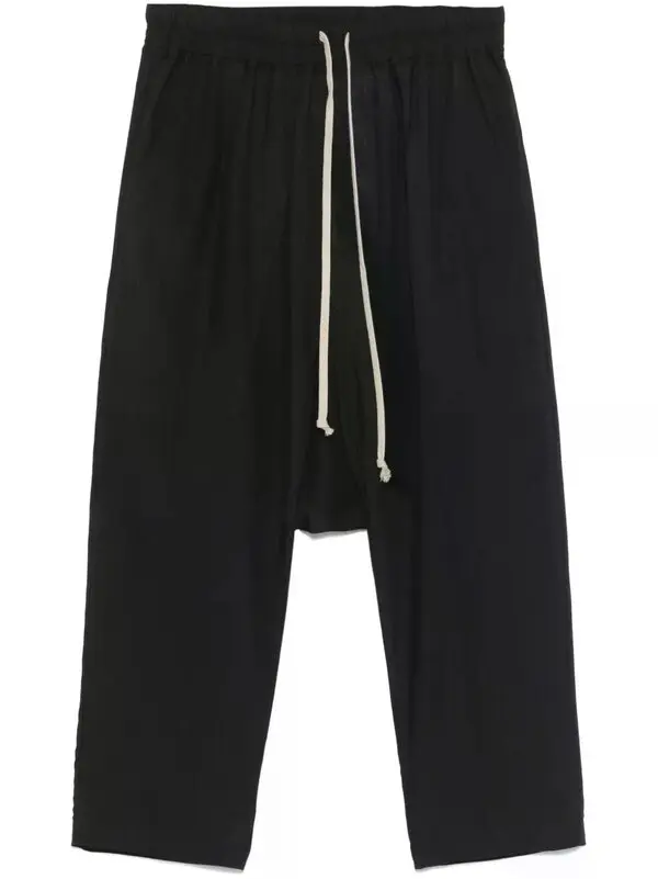 Rick Owens Cropped Trousers - Black