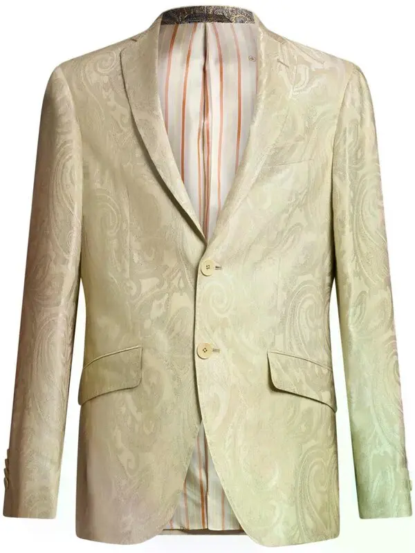 Etro Paisley-jacquard Blazer - Neutrals