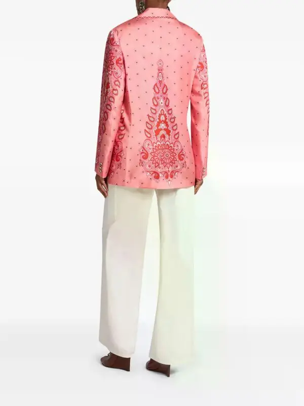 Etro Paisley-print Silk Blazer