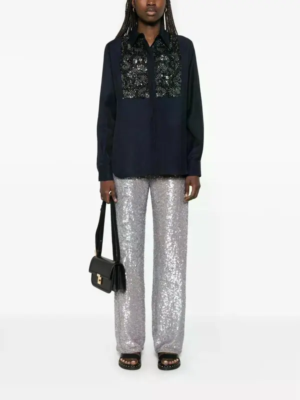 P.a.r.o.s.h Gong Straight-leg Trousers - Neutrals