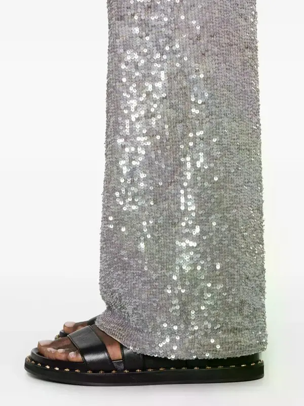 P.a.r.o.s.h Gong Straight-leg Trousers - Neutrals