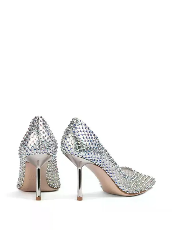 LE SILLA 80mm Gilda Pumps - Silver