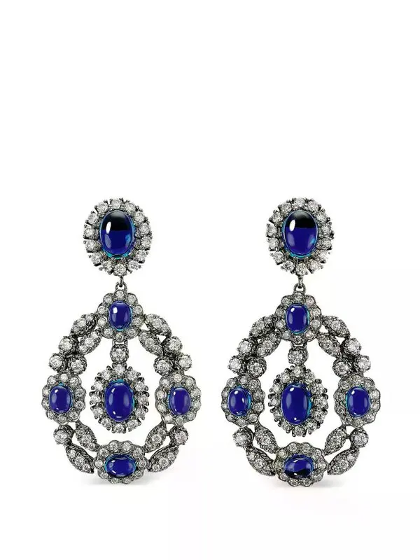 ANABELA CHAN Treasure Diamond And Sapphire Earrings - Black
