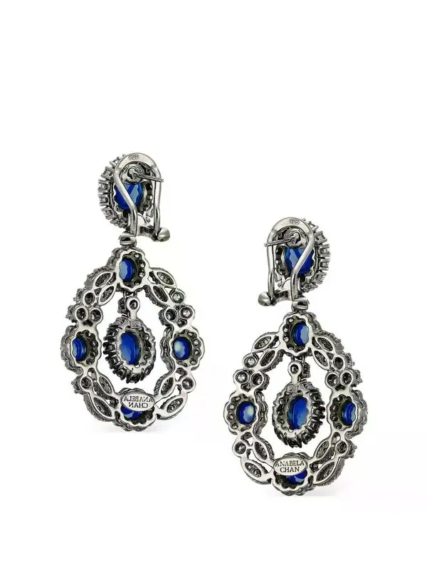 ANABELA CHAN Treasure Diamond And Sapphire Earrings - Black