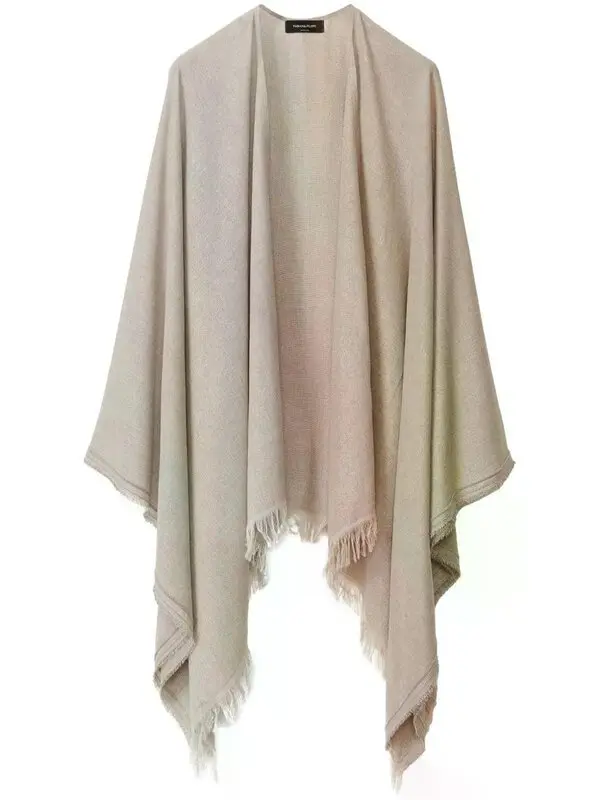 Fabiana Filippi Frayed-hem Cape