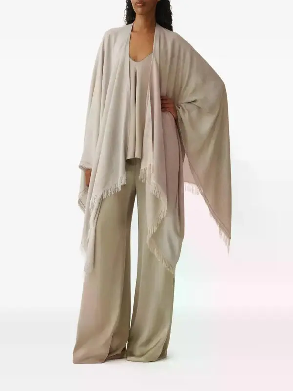 Fabiana Filippi Frayed-hem Cape
