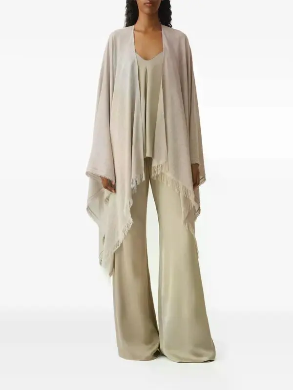 Fabiana Filippi Frayed-hem Cape