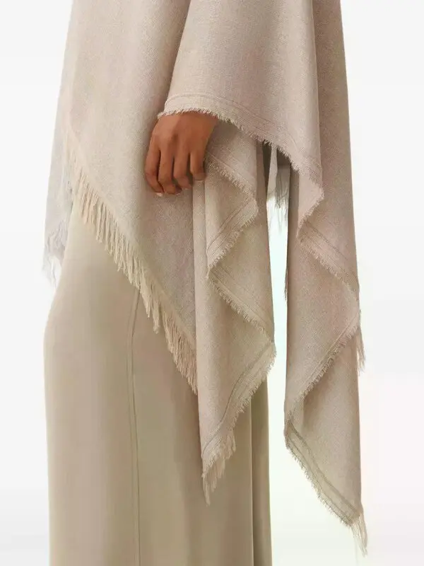 Fabiana Filippi Frayed-hem Cape