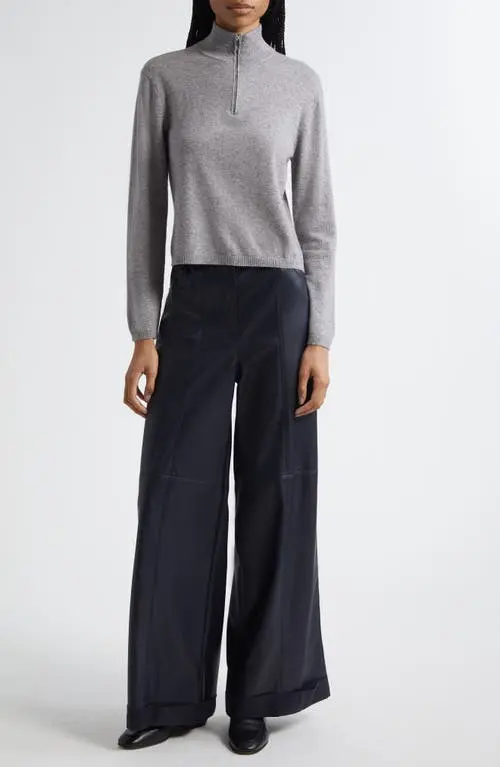 MM BY MAX MARA Mm Marina Faux Leather Wide Leg Pants