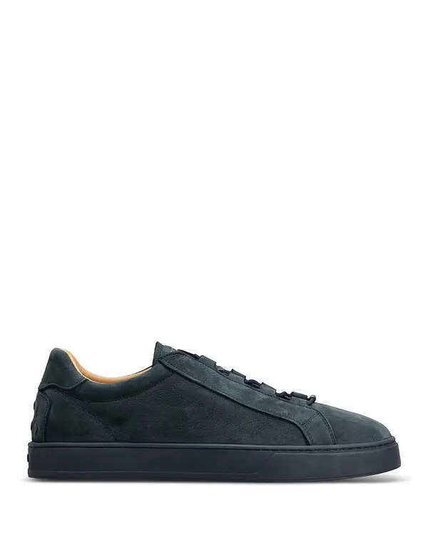 TOD'S Leather Low Top Sneakers - Blue