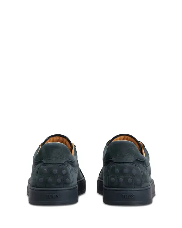 TOD'S Leather Low Top Sneakers - Blue
