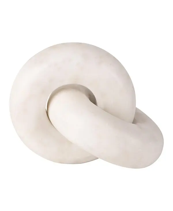 GAURI KOHLI Munich Marble Knot Sculpture - White