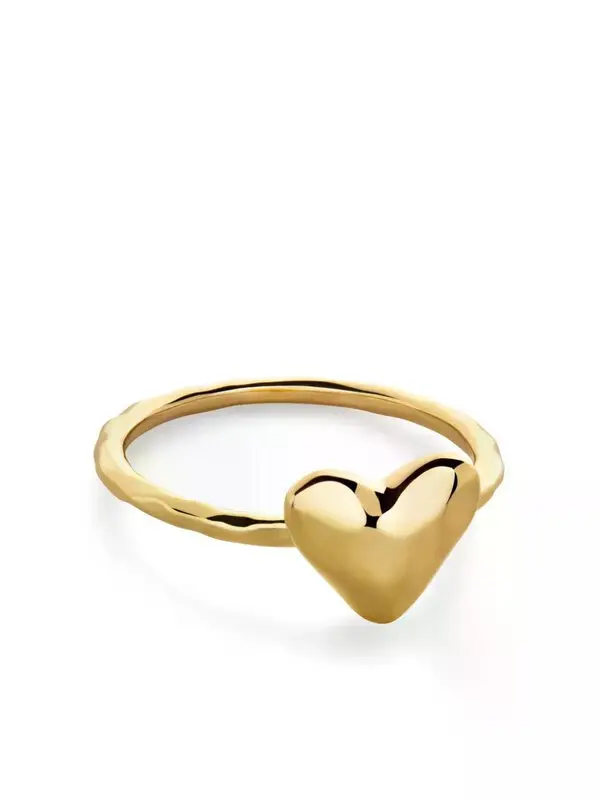 Monica Vinader Heart Stacking Ring - Gold