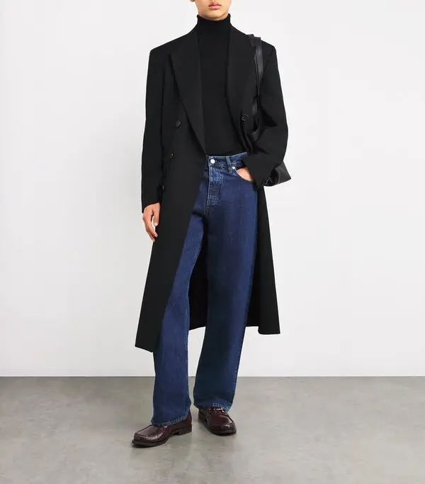 Sandro Wool Rollneck Sweater - Black