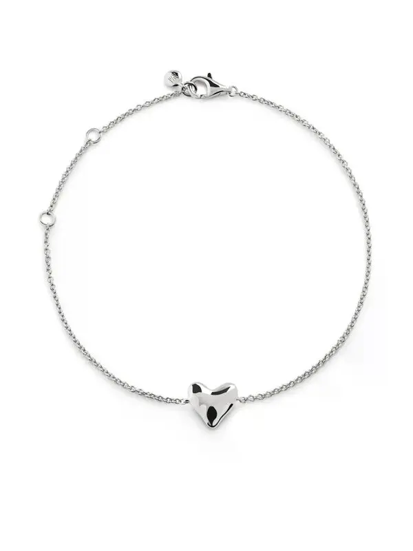 Monica Vinader Heart Chain Bracelet - Silver