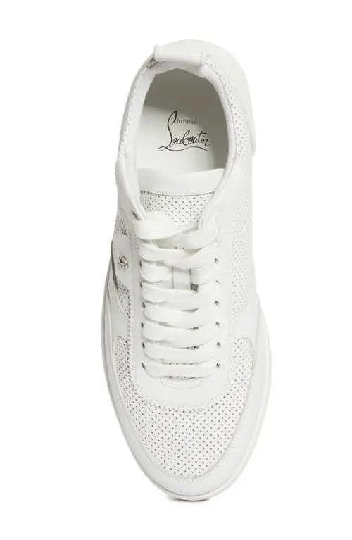 CHRISTIAN LOUBOUTIN Tutti Rui Perforated Sneakers - White