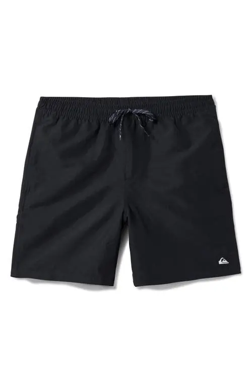 Quiksilver Everyday Solid Volley Swim Trunks - Black