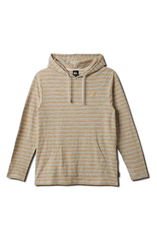 Quiksilver Stripe Slub Hoodie - Golden Haze