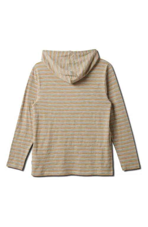 Quiksilver Stripe Slub Hoodie - Golden Haze