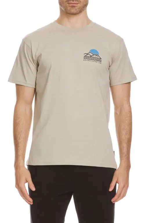 Quiksilver Blue Lines Graphic T-shirt - Pale Aloe