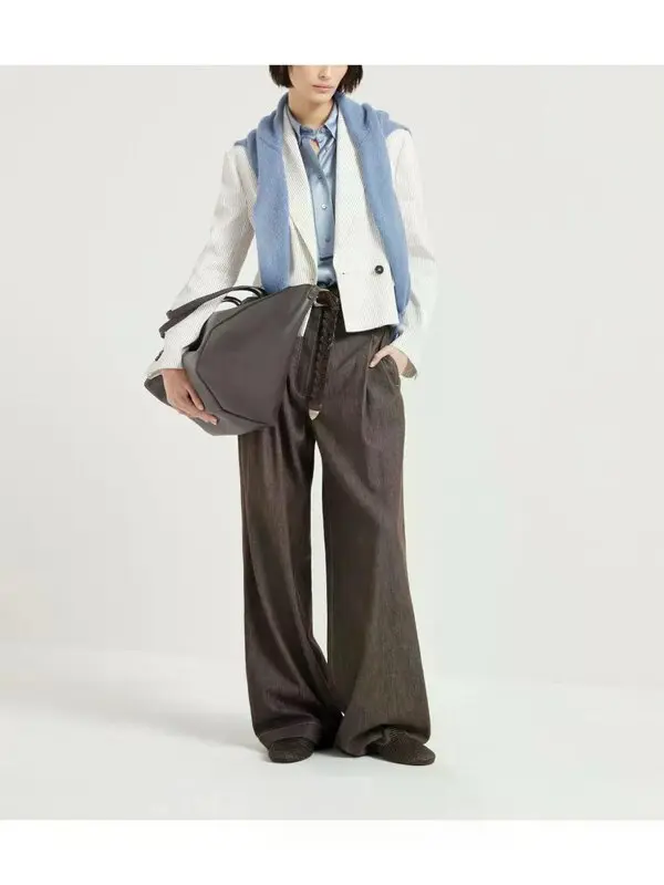 Brunello Cucinelli Satin Shirt - Blue