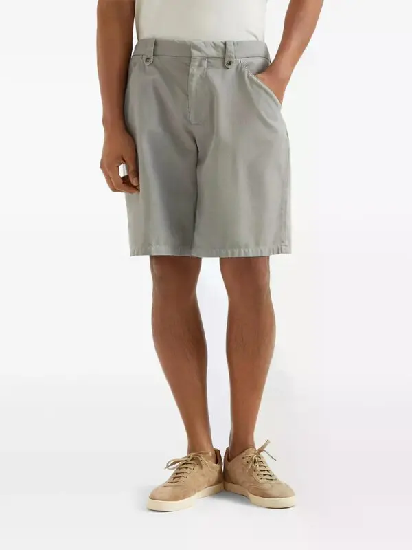 Brunello Cucinelli Gabardine-weave Bermuda Shorts