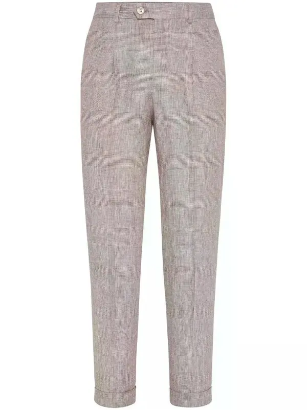 Brunello Cucinelli Pleat Detailing Trousers - Grey