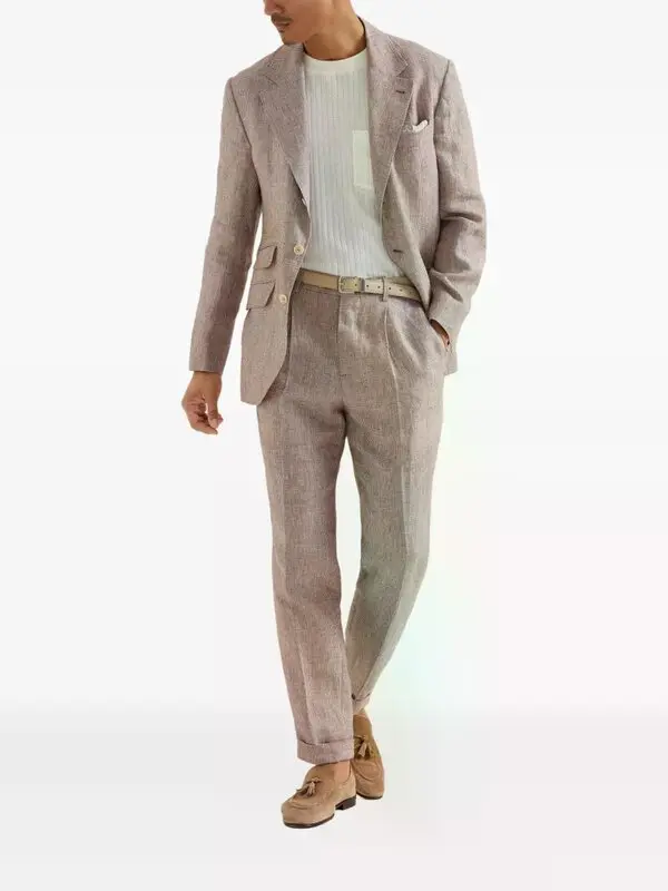 Brunello Cucinelli Pleat Detailing Trousers - Grey