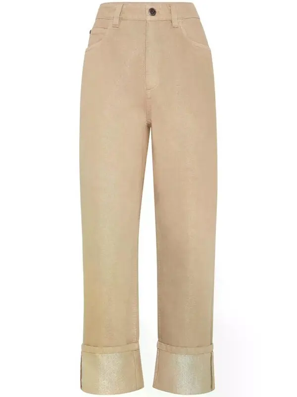 Brunello Cucinelli Straight-leg Cropped Trousers