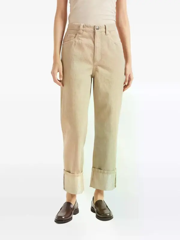 Brunello Cucinelli Straight-leg Cropped Trousers