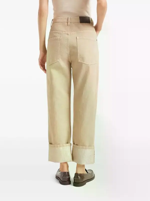 Brunello Cucinelli Straight-leg Cropped Trousers