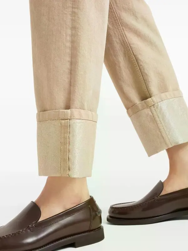 Brunello Cucinelli Straight-leg Cropped Trousers