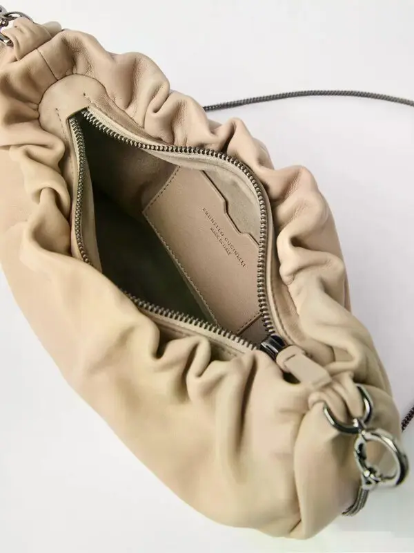 Brunello Cucinelli Monili Chain-strap Crossbody Bag - Neutrals