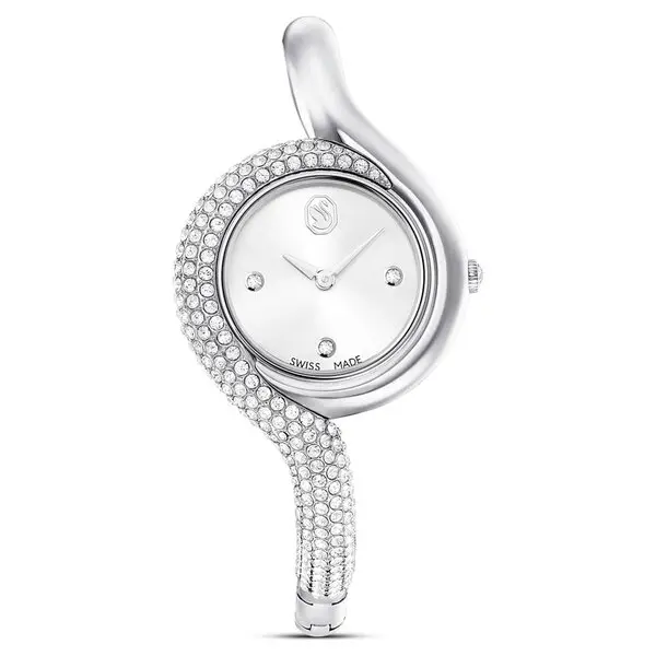SWAROVSKI Dextera Asymmetric Watch - Silver Tone