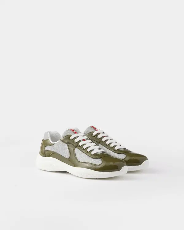 Prada America's Cup Sneakers - Loden Green/silver