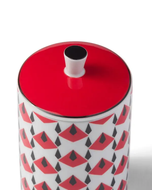Prada Porcelain Scented Candle Vienna Red - Black