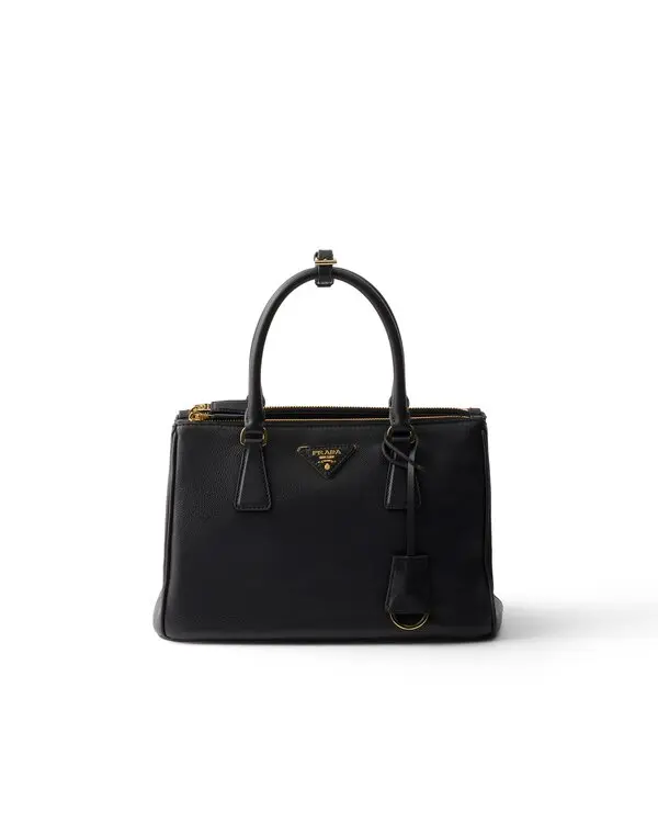 Prada Galleria Medium Leather Bag - Black