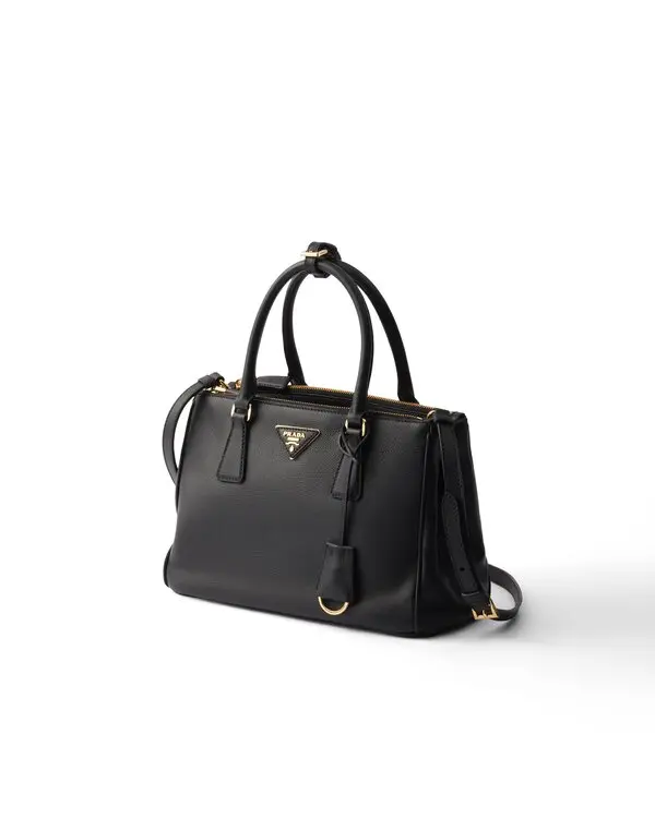 Prada Galleria Medium Leather Bag - Black