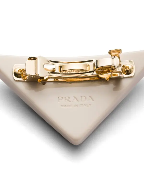 Prada Plexiglass Hair Clip - Neutral