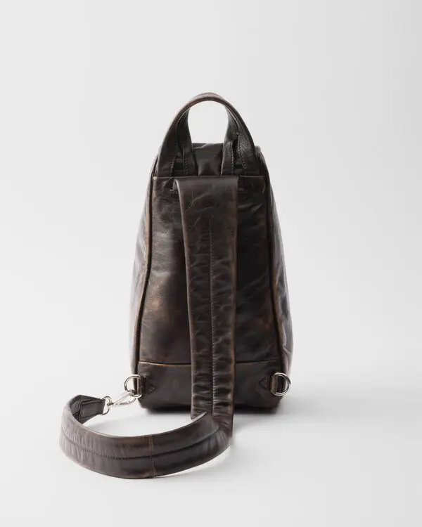 Prada Nappa Leather Backpack - Dark Brown