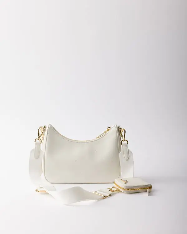 Prada Re-edition 2005 Saffiano Leather Bag - White